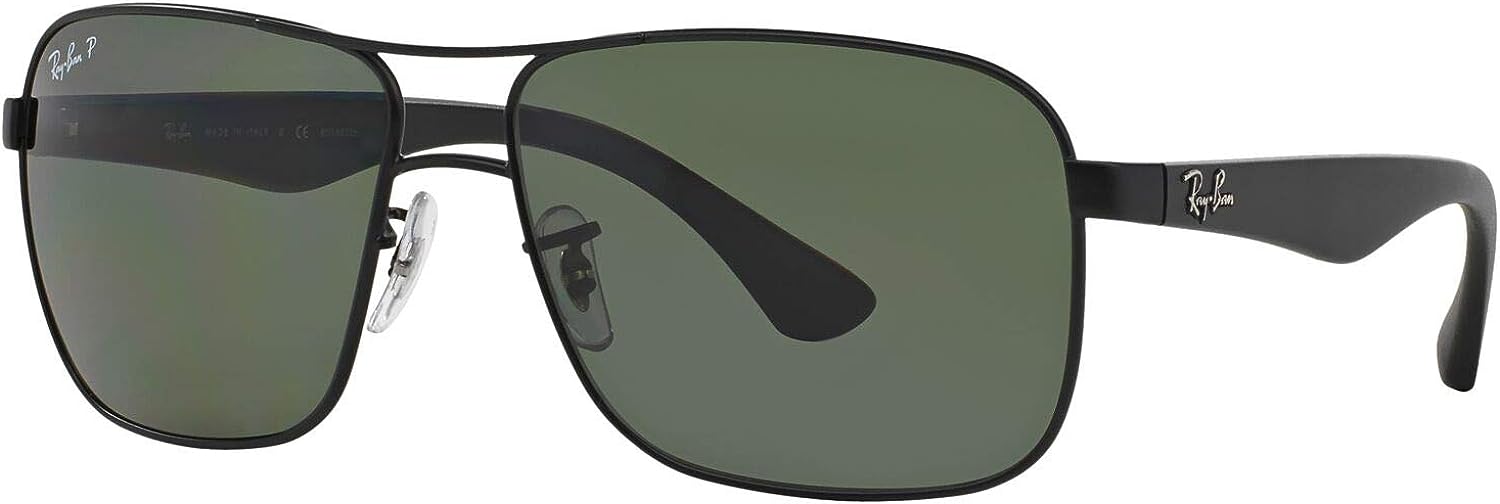 Ray-Ban Men's Rb3516 Metal Square Sunglasses