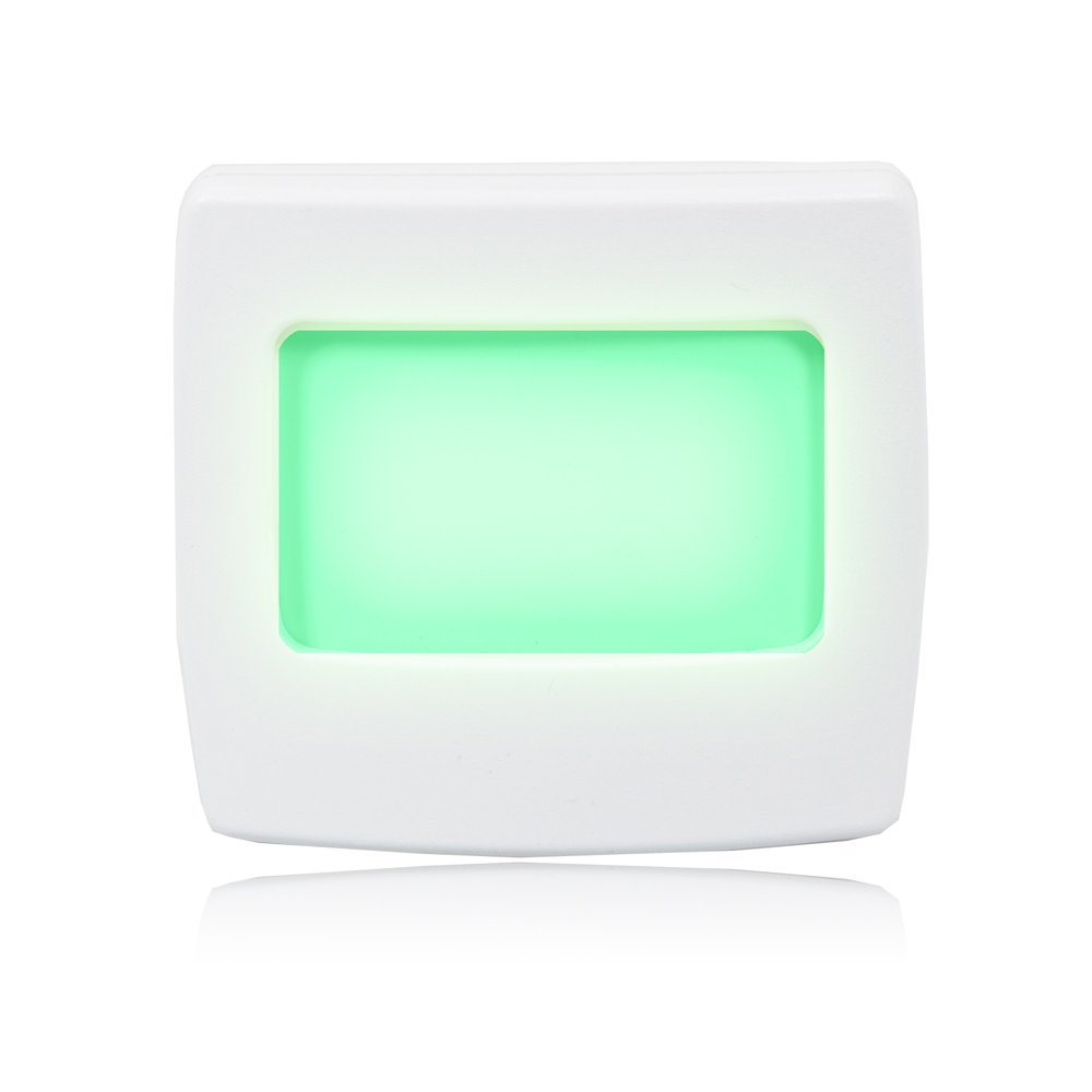 Maxxima Mini Green Always On LED Night Light - Ideal Plug-in Lighting for Bedrooms, Bathrooms, Kitchens, Kids' Nursery, Hallways, Stairs or Any Dark Room or Space at Home - 4 Pack