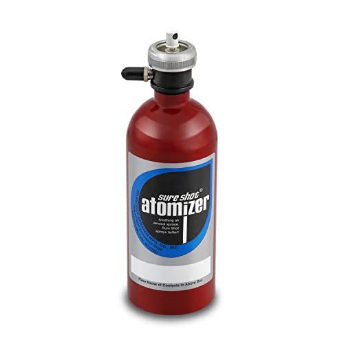 Sure Shot 8000PL16 Oz. Model B Sprayer - Compact Aluminum with Red Exterior, Viton® Seals, and Electroless Nickel Plating for Enhanced Chemical Resistance