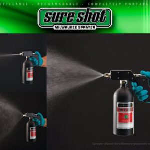 Sure Shot 8000PL16 Oz. Model B Sprayer - Compact Aluminum with Red Exterior, Viton® Seals, and Electroless Nickel Plating for Enhanced Chemical Resistance