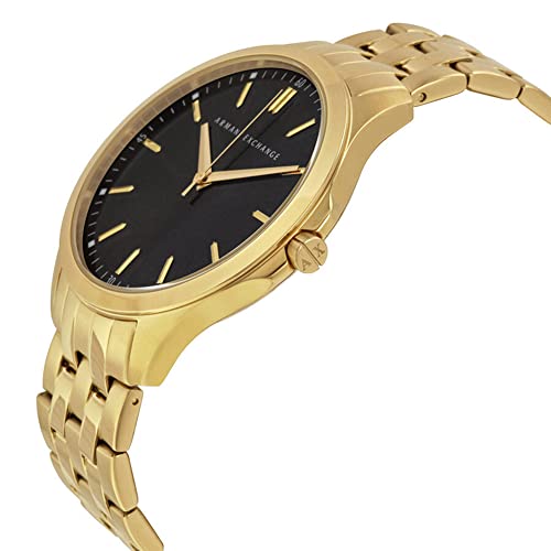 A|X ARMANI EXCHANGE Men's Slim Stainless Steel Watch, Color: Gold (Model: AX2145)