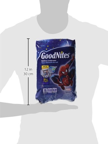 GoodNites Bedtime Underwear Marvel Boys S/M 14 CT (Pack of 4)