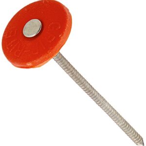 Grip Rite 3PRCAP1 1.150 lb Electro Galvanized Round Plastic Grip-Cap Nail, 3"