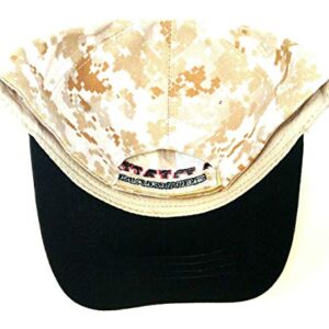 Text USMC United States Marine Corps Digital Camo Camouflage Hat Cap