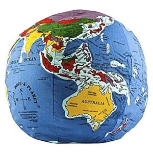 hugg-a-planet classic political earth - the original soft & huggable planet earth. 600 places labeled. educational toy for kids 3+, teens, adults, teachers and parents.