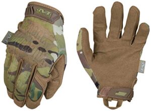 mechanix wear: the original tactical work gloves with secure fit, flexible grip for multi-purpose use, durable touchscreen safety gloves for men (camouflage - multicam, large)