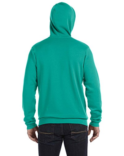 Bella + Canvas Unisex Poly-Cotton Fleece Full-Zip Hoodie L TEAL