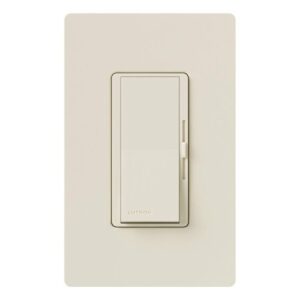 Lutron Diva LED+ Dimmer Switch for Dimmable LED, Halogen and Incandescent Bulbs, 250W/Single-Pole or 3-Way, DVCL-253P-LA, Light Almond