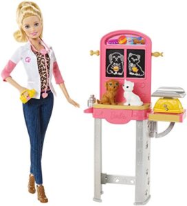 barbie pet vet playset