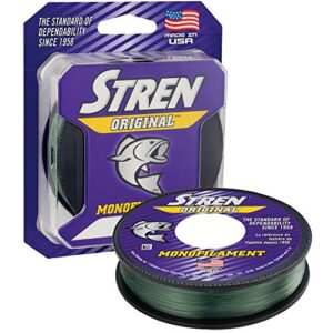 stren original®, lo-vis green, 6lb | 2.7kg monofilament fishing line, suitable for freshwater environments