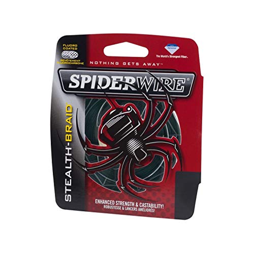 SpiderWire Stealth® Superline, Moss Green, 20lb | 9kg, 125yd | 114m Braided Fishing Line, Suitable for Freshwater and Saltwater Environments