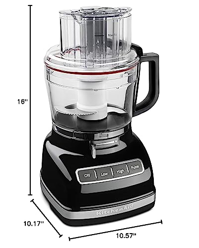 KitchenAid KFP1133OB 11-Cup Food Processor with Exact Slice System - Onyx Black