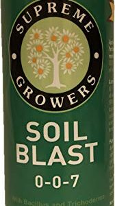 Soil Blast Concentrate 5oz Bottle Makes 29 Gallons by Supreme Growers Compost Tea Alternative Inoculant Contains Beneficial Bacteria and Trichoderma Can Be Used with Myco Blast and Kelp Blast