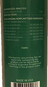 Soil Blast Concentrate 5oz Bottle Makes 29 Gallons by Supreme Growers Compost Tea Alternative Inoculant Contains Beneficial Bacteria and Trichoderma Can Be Used with Myco Blast and Kelp Blast