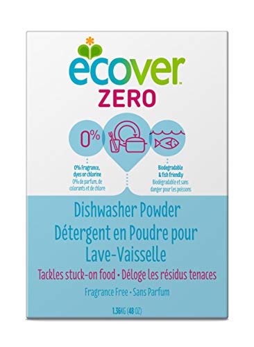 Ecover Zero Dishwasher Soap Powder, 48 Ounce (Pack 8)