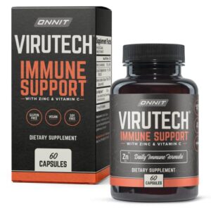 onnit virutech: antioxidant formula with vitamin c, zinc, and selenium (60ct)