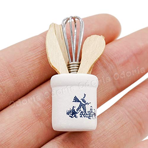 Odoria 1/12 Miniature Kitchen Utensils Baking Whisk Dollhouse Decoration Accessories