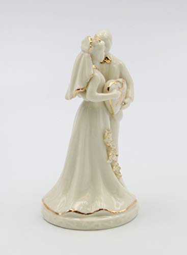 Cosmos Gifts 30715 Small Fine Porcelian 50th Anniversary Couple Figurine, 4-3/4"H, Ivory