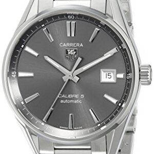 TAG Heuer Men's WAR211C.BA0782 Carrera Analog Display Swiss Automatic Silver Watch