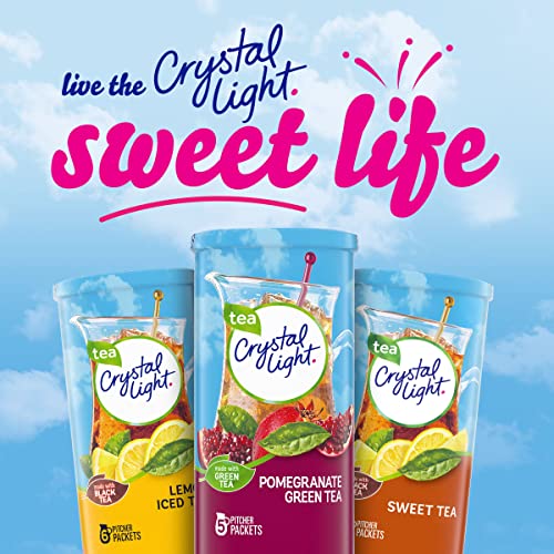 Crystal Light Sugar-Free Pomegranate Green Tea Naturally Flavored Powdered Drink Mix 5 Count Pitcher Packets