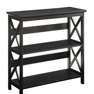 Convenience Concepts Oxford 3 Tier Bookcase, Black