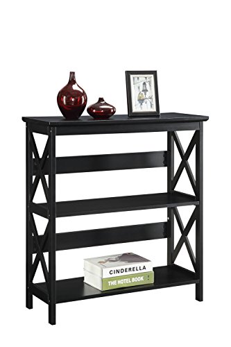 Convenience Concepts Oxford 3 Tier Bookcase, Black