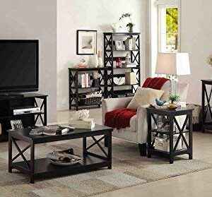 Convenience Concepts Oxford 3 Tier Bookcase, Black