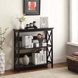 Convenience Concepts Oxford 3 Tier Bookcase, Black