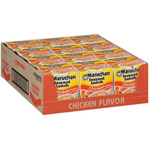 maruchan instant lunch chicken flavor, 2.25 ounce (pack of 12)