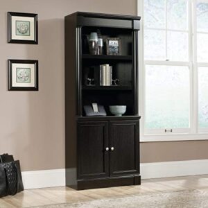 Sauder Palladia Library With Doors, Wind Oak finish