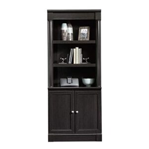 Sauder Palladia Library With Doors, Wind Oak finish