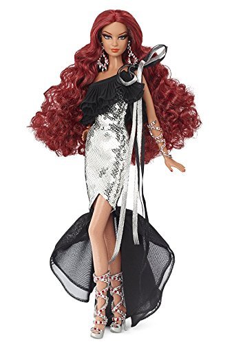 BDH37 Stephen Burrows Nisha Barbie Doll - Nisha is named for the Cherokee word for night. No more than 4400 units produced worldwide