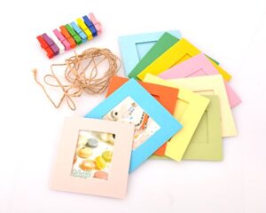 10 pcs paper photo frame set for fujifilm instax polaroid mini 8, mini 7s, mini 25, mini 50s, mini 90 instant camera films