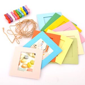 10 Pcs Paper Photo Frame Set for Fujifilm Instax Polaroid Mini 8, Mini 7S, Mini 25, Mini 50S, Mini 90 Instant Camera Films