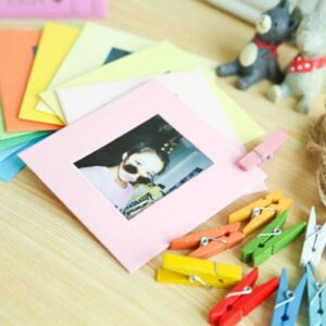 10 Pcs Paper Photo Frame Set for Fujifilm Instax Polaroid Mini 8, Mini 7S, Mini 25, Mini 50S, Mini 90 Instant Camera Films