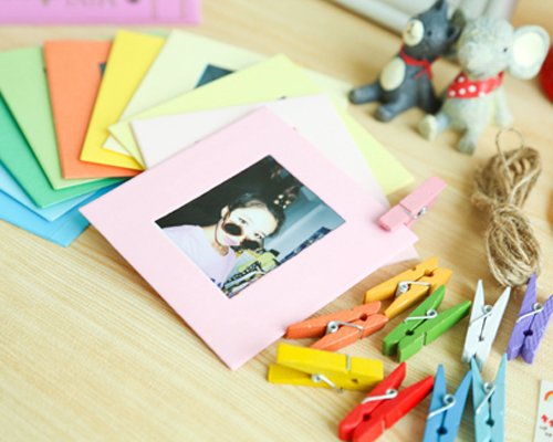 10 Pcs Paper Photo Frame Set for Fujifilm Instax Polaroid Mini 8, Mini 7S, Mini 25, Mini 50S, Mini 90 Instant Camera Films