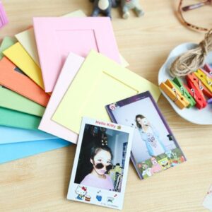 10 Pcs Paper Photo Frame Set for Fujifilm Instax Polaroid Mini 8, Mini 7S, Mini 25, Mini 50S, Mini 90 Instant Camera Films