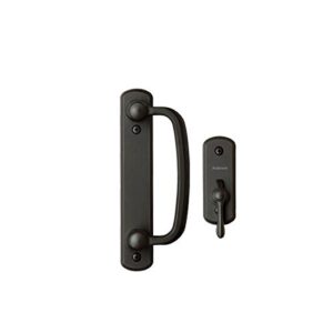 andersen albany 2-panel gliding door hardware set in black