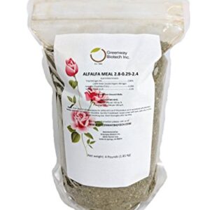 Alfalfa Meal 2.80-0.29-2.40 Organic"Greenway Biotech Brand" 4 Pounds