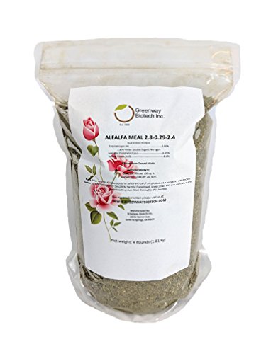 Alfalfa Meal 2.80-0.29-2.40 Organic"Greenway Biotech Brand" 4 Pounds