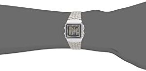 Casio - A500WA-7D - Vintage - Unisex Watch - Digital Quartz - LCD Dial - Grey Steel Strap, LCD/Grey, Bracelet, LCD/Grey, Bracelet