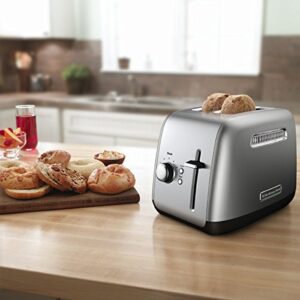 kitchenaid rkmt2115cu 2-slice toaster with manual high-lift lever. (refurbished)