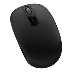 Microsoft Wireless Mobile Mouse 1850 for Business, Black. Comfortable Ergonomic Design, Wireless, USB 2.0 with Nano transceiver for PC/Laptop/Desktop, Works with Mac/Windows Computers