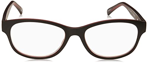 Foster Grant Women's Zera Multifocus Cat-Eye Reading Glasses, Black/Transparent, 53 mm + 1.5