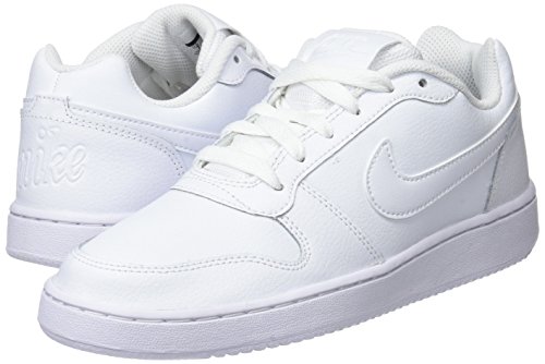 Nike Women's Ebernon Low Sneaker, White/White, 5.5 Regular US