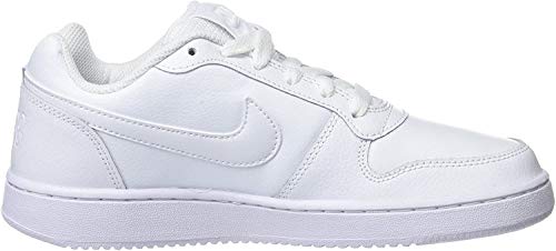 Nike Women's Ebernon Low Sneaker, White/White, 5.5 Regular US