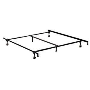 24/7 shop at home idf-fram-q/k bed frame, california king, black