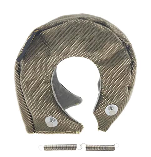 T3 Titanium Fiber Turbocharger Heat Shield Cover Inner high silica cloth and stainless steel knitted wire mesh inner liner