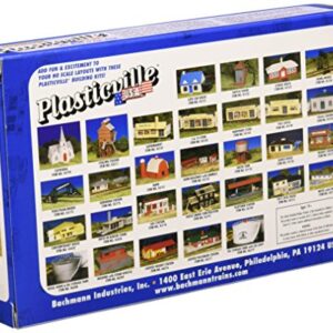 Bachmann Industries Plasticville U.S.A. Kit - Ranch House (HO Scale), Cream & Brown