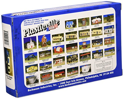 Bachmann Industries Plasticville U.S.A. Kit - Ranch House (HO Scale), Cream & Brown